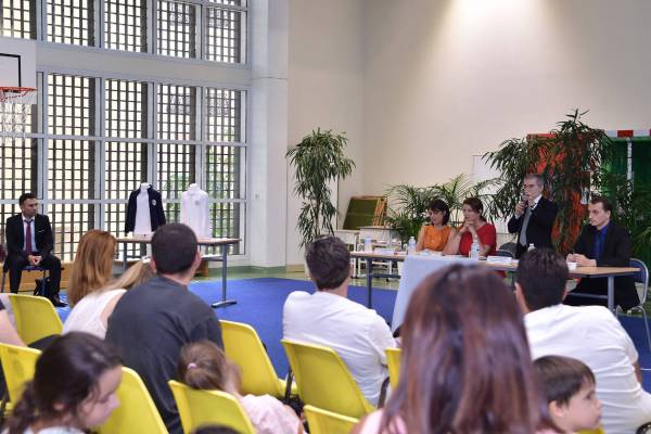 Snappy dressers – children at the Condamine school “strut their stuff”