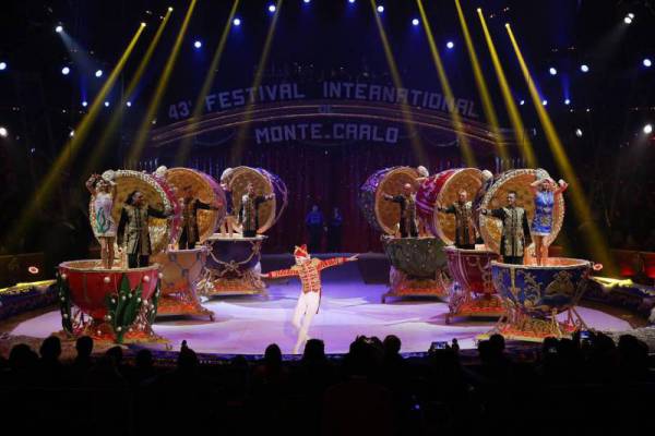 Monte Carlo’s Golden Clowns Crown Circus Acts