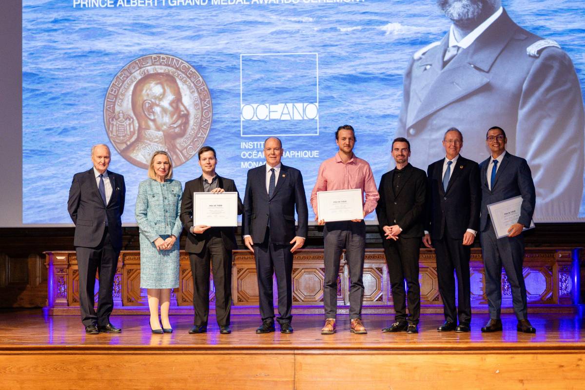 Prince Albert II presents Nine Winners with Albert I Grand Medal Prize